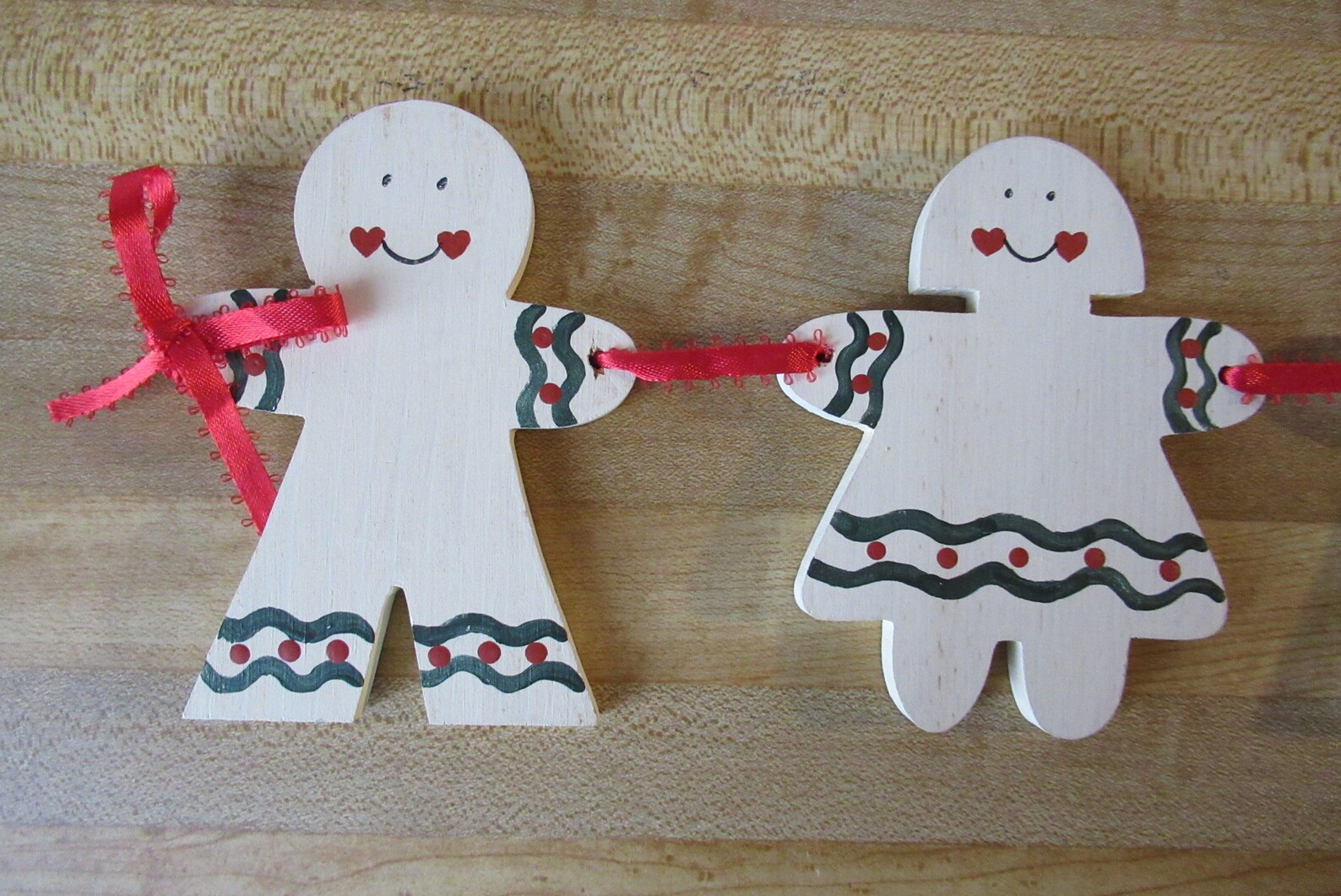 Wooden Gingerbread Man Christmas Bunting, Gingerbread Man Decoration ...