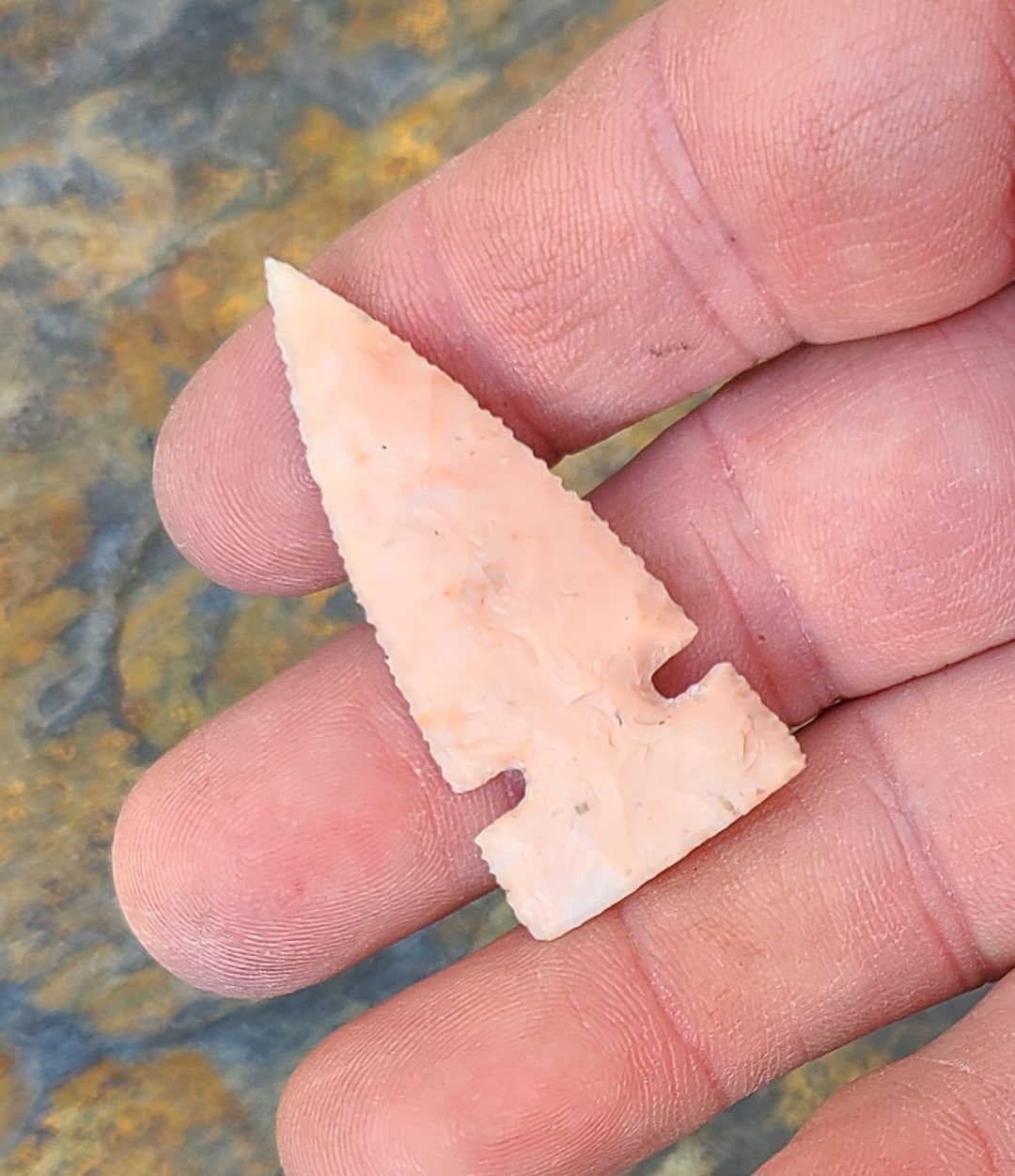 Modern Side Notch Arrowhead Made From Flint Ridge Chert, Flint Knapped ...