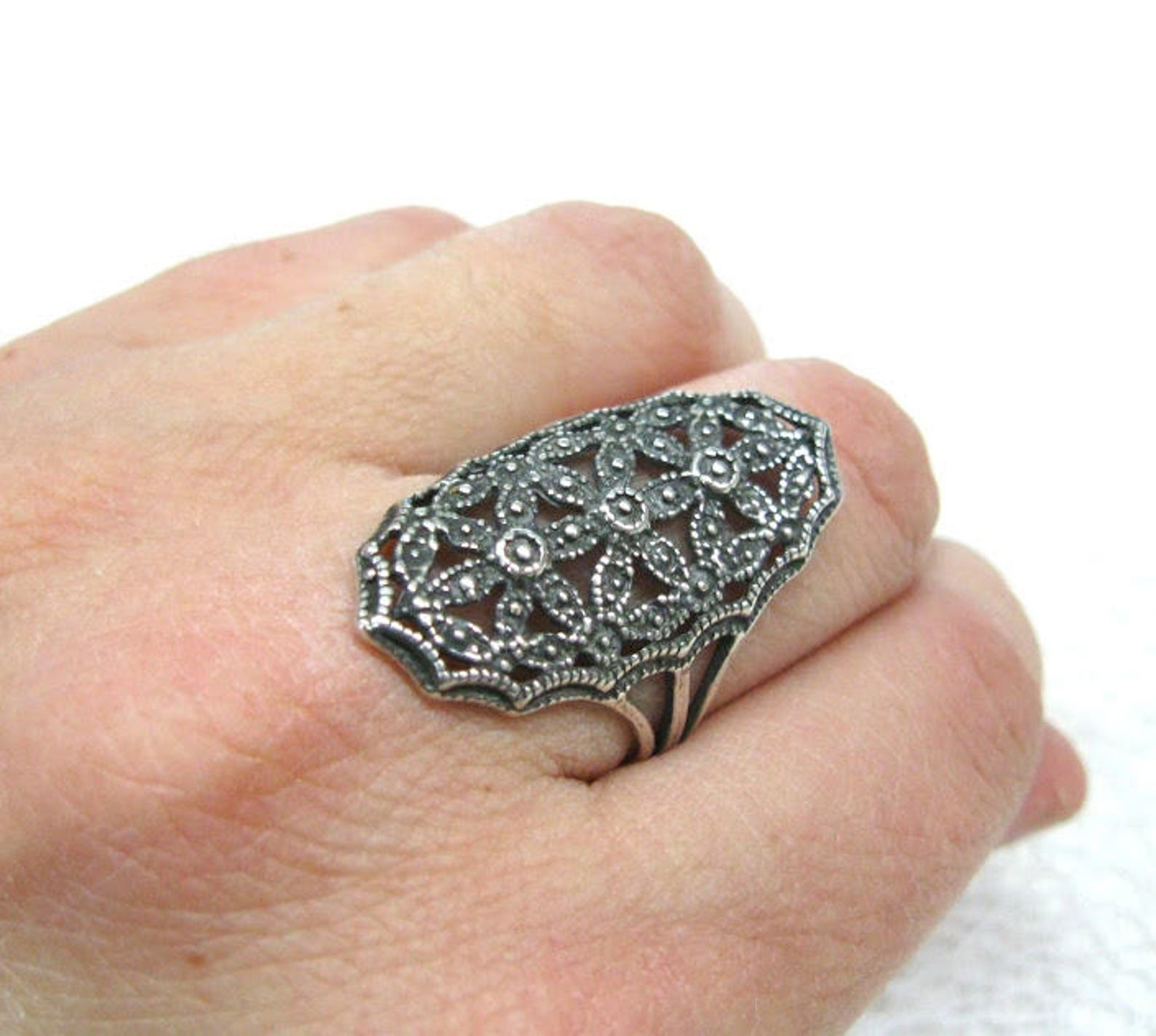 Russian Vintage Rings for Women Girlfriends Gothic Rings - Etsy