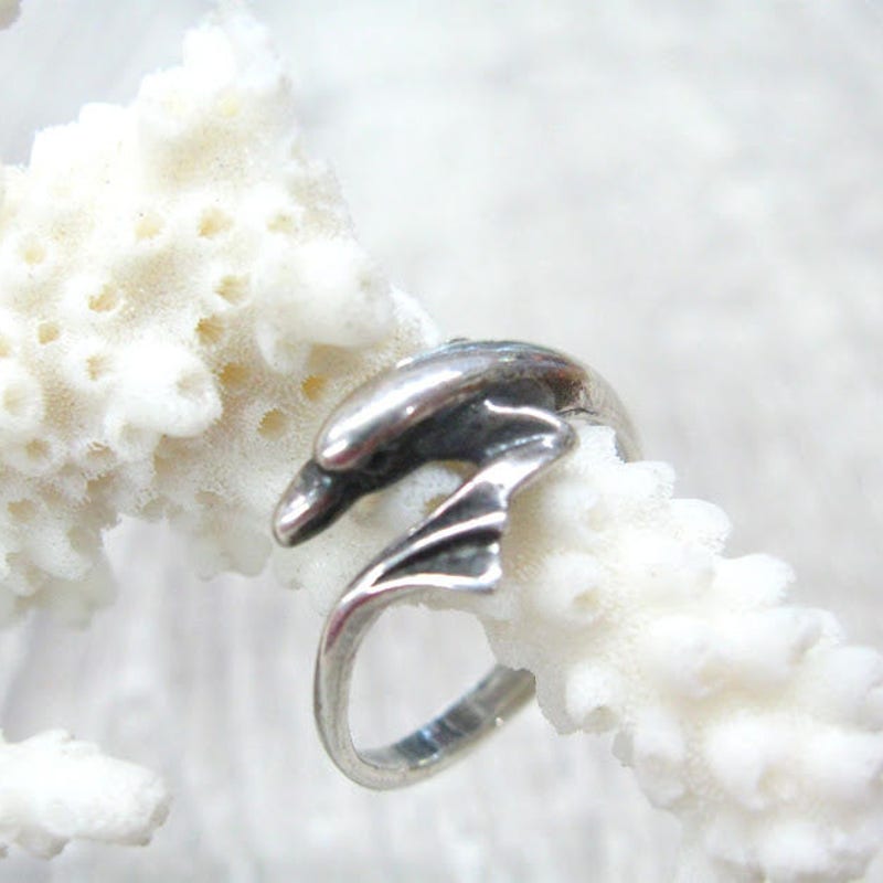 Dolphin Ring - Etsy