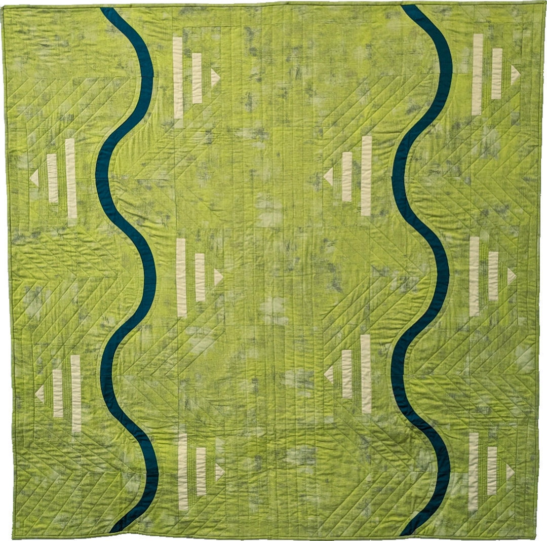 Archer Modern Quilt Pattern, PDF, Geometric, Curved, Minimalist - Etsy