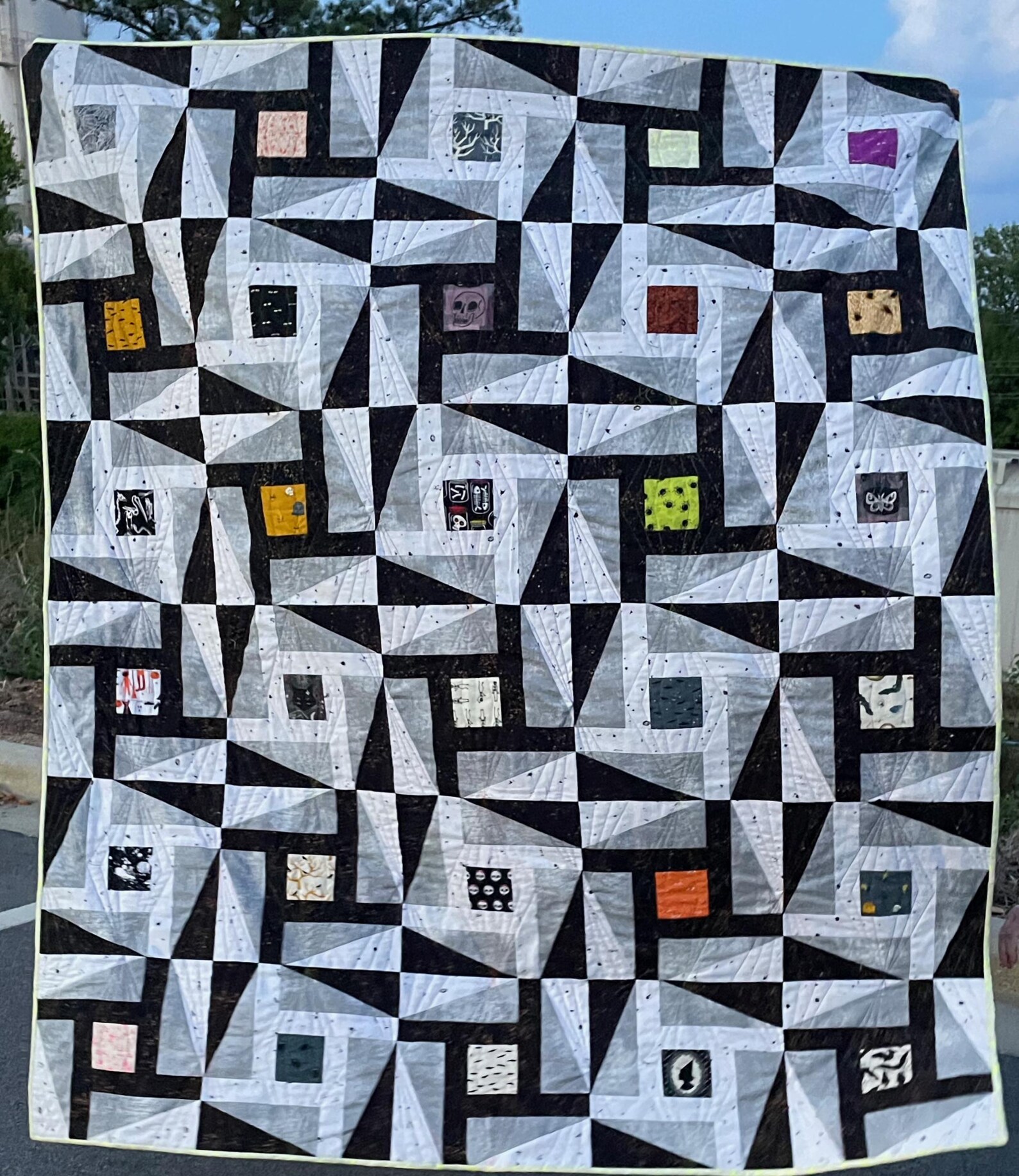 Safety Dance Modern Quilt Pattern, PDF, Geometric, Ombre Quilt Pattern ...