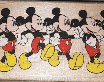 Mickey Mouse Rubber Stamp - Etsy