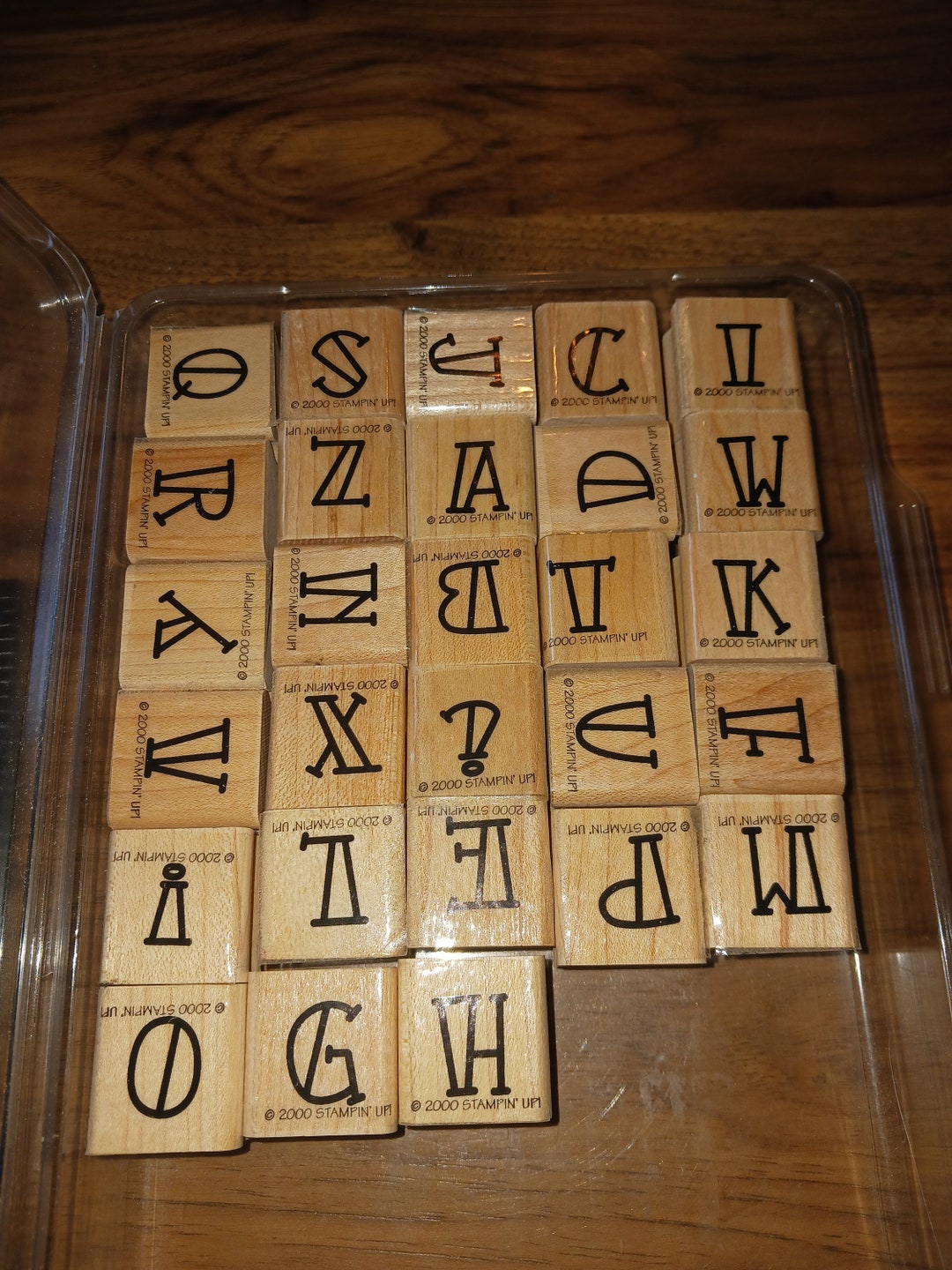 Alphabet Letters Set Stampin Up, Rubber Stamp,used,b2 - Etsy