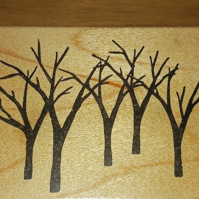 Bare Tree Stamp - Etsy