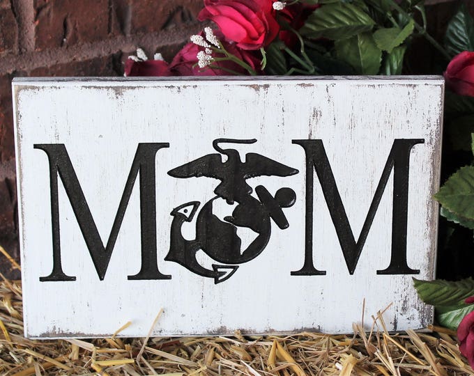 Military Mom Gifts USMC Mom Marine Corps Mom Wood Sign - Etsy