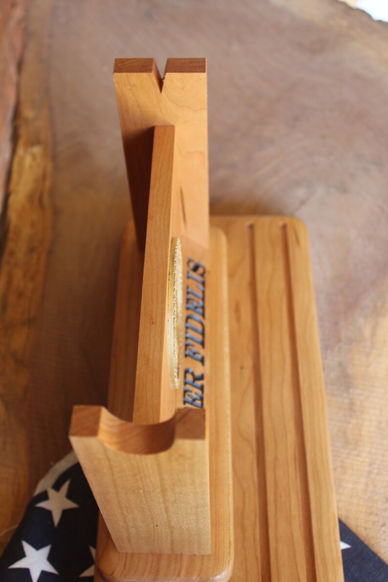 Marine Corps Wood Display Stand For Knife And Challenge Coins | Etsy