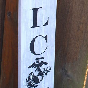 Marine Corps Welcome Sign, Welcome Sign, Rustic USMC, Carved Wood Sign ...