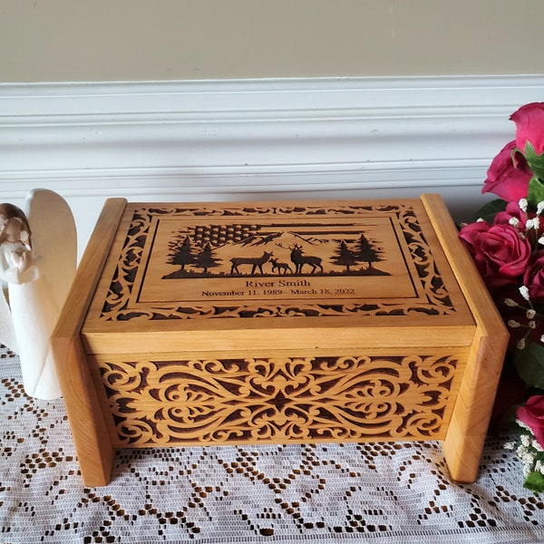 Deer Hunter Urn Box - Etsy