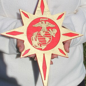 Christmas Tree Topper - Marine Corps Tree Topper - Christmas Decor ...