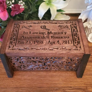 Personalized Carpenter Cremation Box, Construction Worker Wooden With ...