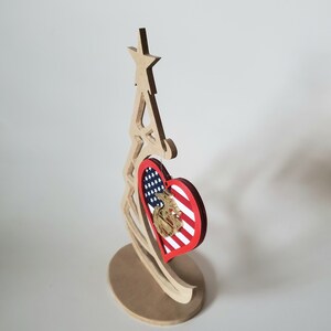 Marine Corps Ornament USMC Heart Shaped Ornament Marine Gift - Etsy