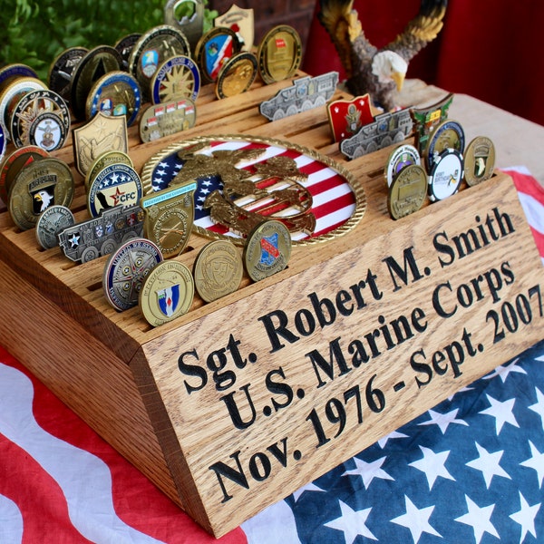 Challenge Coin Holders for Desk - Etsy