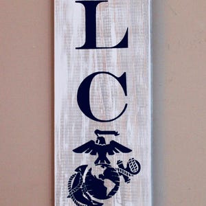 Marine Corps Welcome Sign, Welcome Sign, Rustic USMC, Carved Wood Sign ...