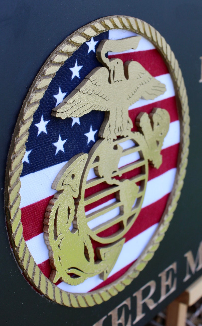 Marine Corps Boot Camp Graduation Carved Wood Plaque With EGA - Etsy