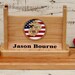USMC Personalized Gift Wood Display Stand for Knife and Challenge Coin ...