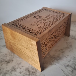 Jewish Star of David Cremation Urn - Adult Cremation Ashes Keepsake Urn ...