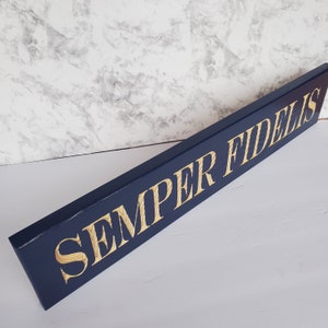 Semper Fi, Semper Fidelis Wood Sign, Fathers Day Gifts, USMC Decor ...