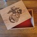 Personalized Marine Corps Letter Keepsake Box Engraved Wood Box USMC ...
