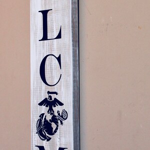 Marine Corps Welcome Sign, Welcome Sign, Rustic USMC, Carved Wood Sign ...