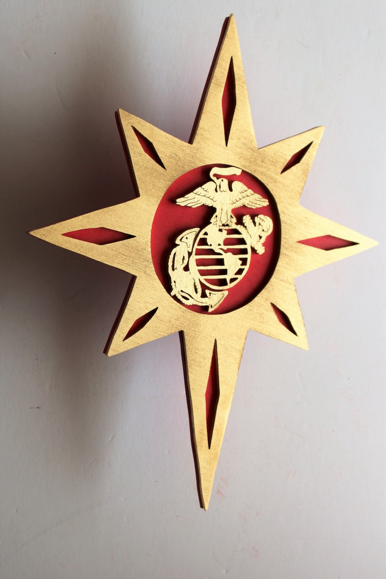 Christmas Tree Topper Marine Corps Tree Topper Christmas | Etsy