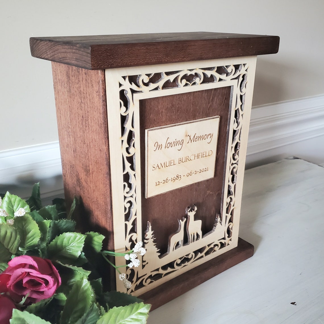 Deer Hunting Urns for Human Ashes Personalized Made of Solid - Etsy