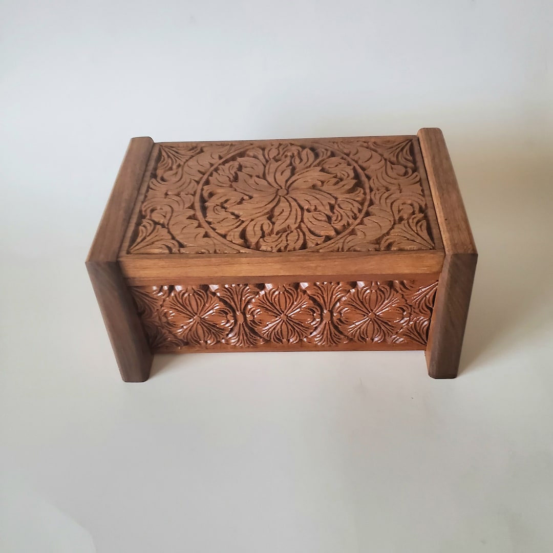 Small Sharing Urn Wooden Box for Human Ashes - Mini Urn to Share ...