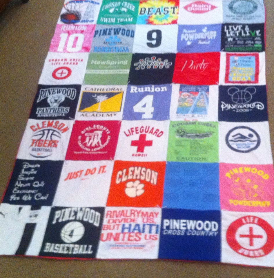 Throw Blanket/ T-shirt Blanket - Etsy