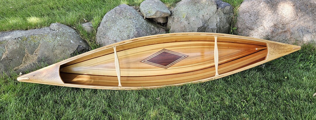 Almost 8-foot Display Canoe With Rosewood Diamond - Etsy