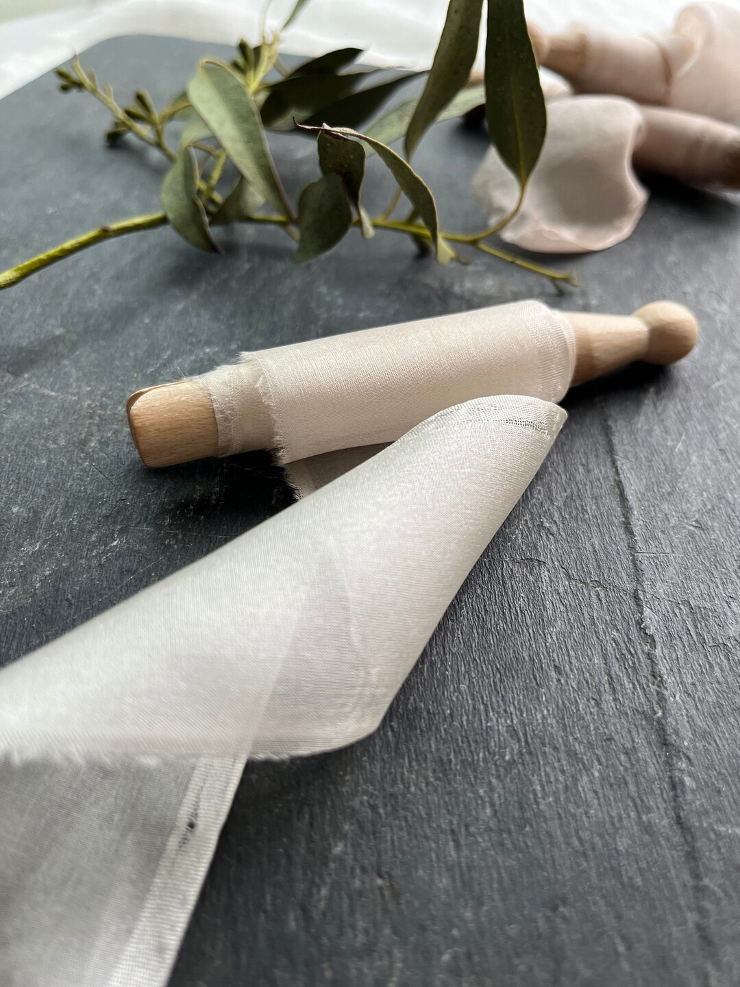 Hand Dyed Ivory Silk Wedding Ribbon Bridal Silk Accessories - Etsy