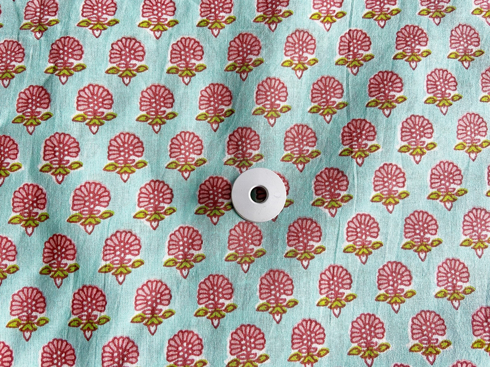 Hand Block Print Indian Cotton Fabrics, Small Flower Print Cotton ...