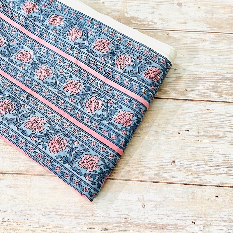 Indian Block Print Fabric - Etsy