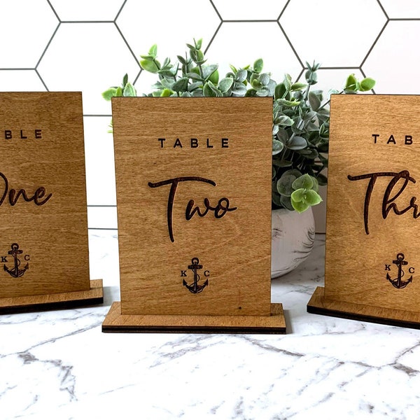 Rustic Table Numbers - Etsy