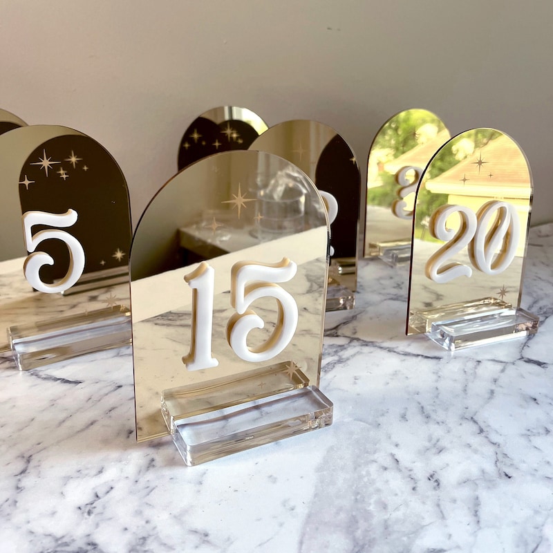 Disco Ball Table Numbers - Etsy