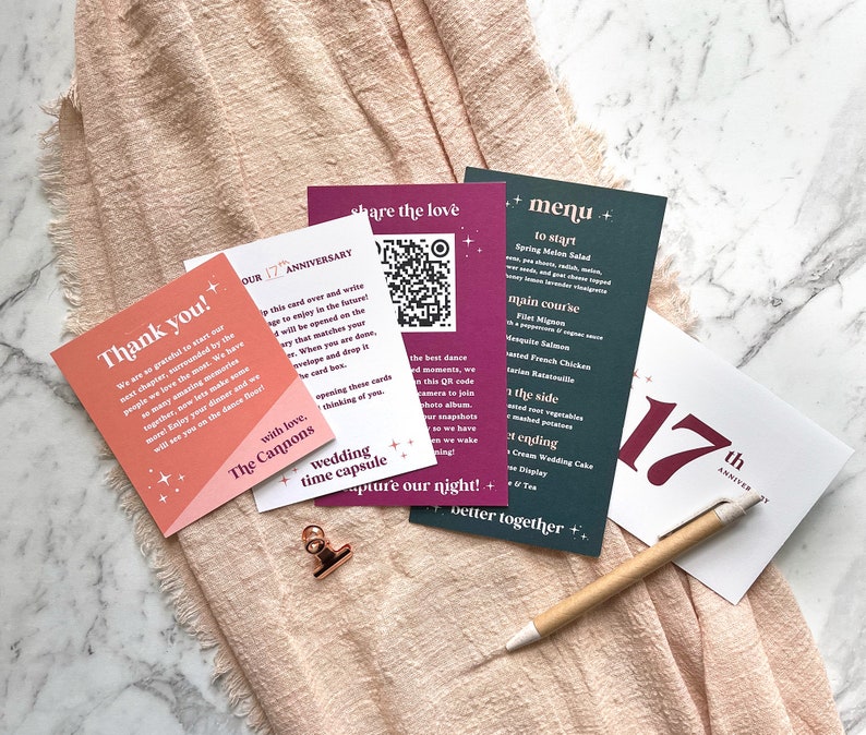 Wedding Menu Stack Digital Download Canva Template Wedding - Etsy