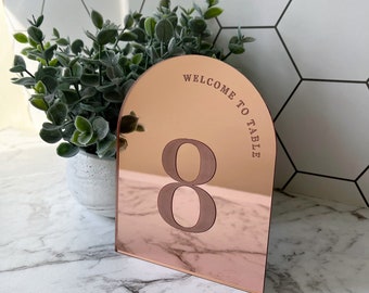 Metallic Gold Table Numbers - Etsy