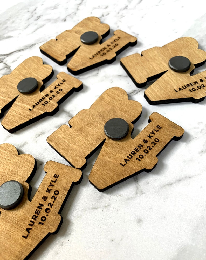 CUSTOM Love Magnet Wedding Favor Personalized Philly Wedding | Etsy