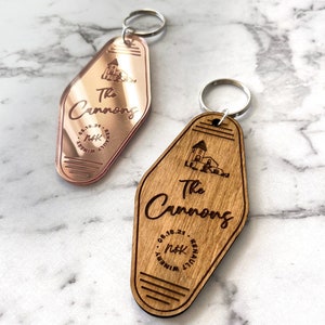 Custom House Keychain | Motel Keychain | Mountain House | Lake House ...
