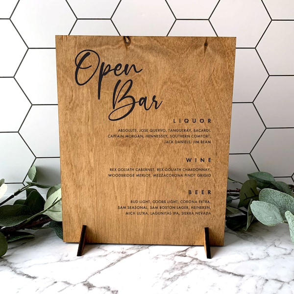 Rustic Wedding Bar - Etsy