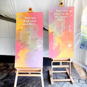 Seating Chart DIY Kit | Seating Chart Printed Names | Wedding Seating ...