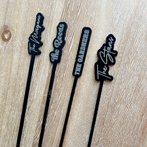 Custom Logo Drink Stirrers | Personalized Wedding Decor | Corporate ...