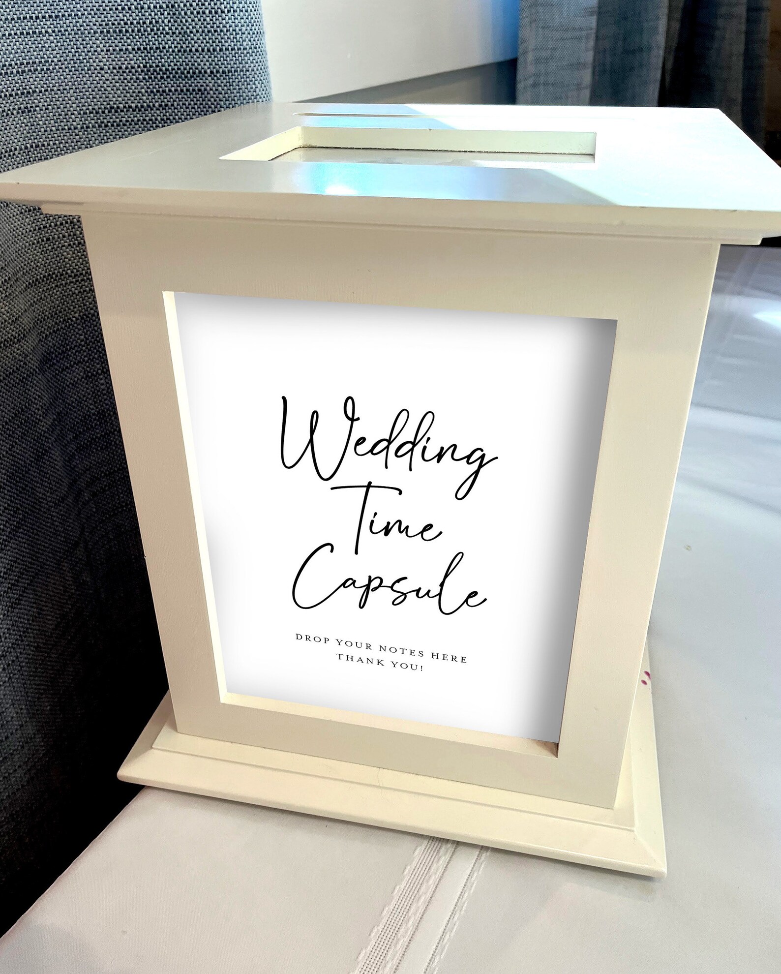 Wedding Time Capsule Custom Card and Envelope Black and - Etsy