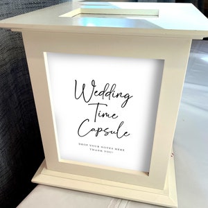 Wedding Time Capsule Custom Card and Envelope | Black and White Wedding ...