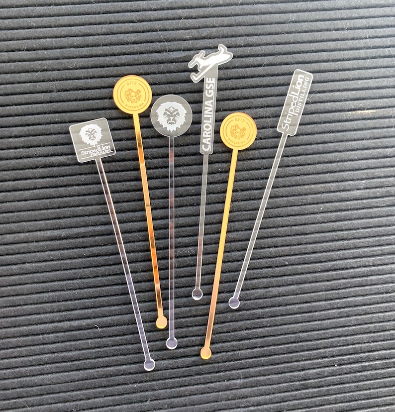 Custom Logo Drink Stirrers Personalized Wedding Decor - Etsy