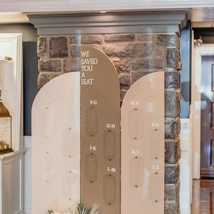 Seating Chart DIY Kit | Seating Chart Printed Names | Wedding Seating ...