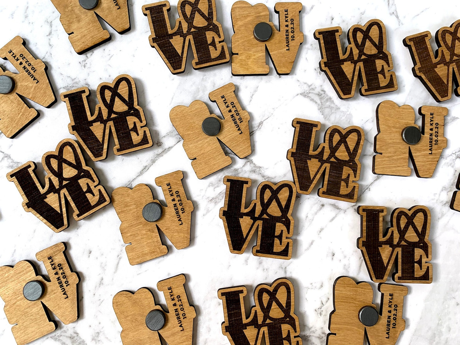 CUSTOM Love Magnet Wedding Favor Personalized Philly Wedding | Etsy