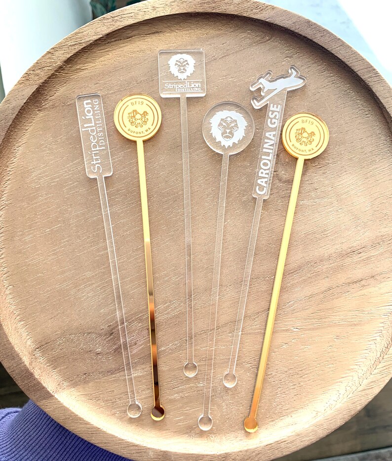 Custom Logo Drink Stirrers Personalized Wedding Decor - Etsy