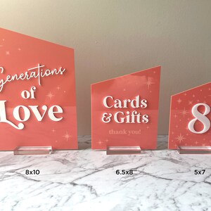 Custom Sign Multiple Sizes | Cards and Gifts Sign | Bar Sign Wedding ...