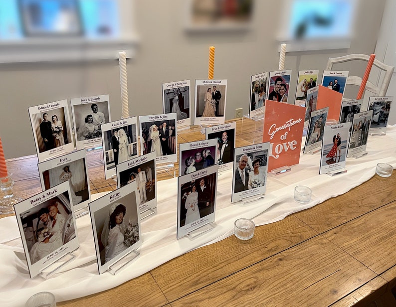Custom Memory Table Photos Generations of Love Family - Etsy