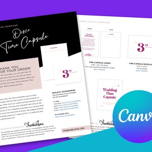 Time Capsule Canva Template | Personalized Wedding Time Capsule Digital ...
